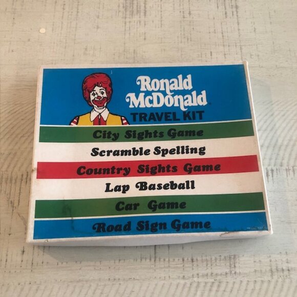 McDonald's | Games | Rare Vintage 974 Ronald Mcdonald Travel Kit ...